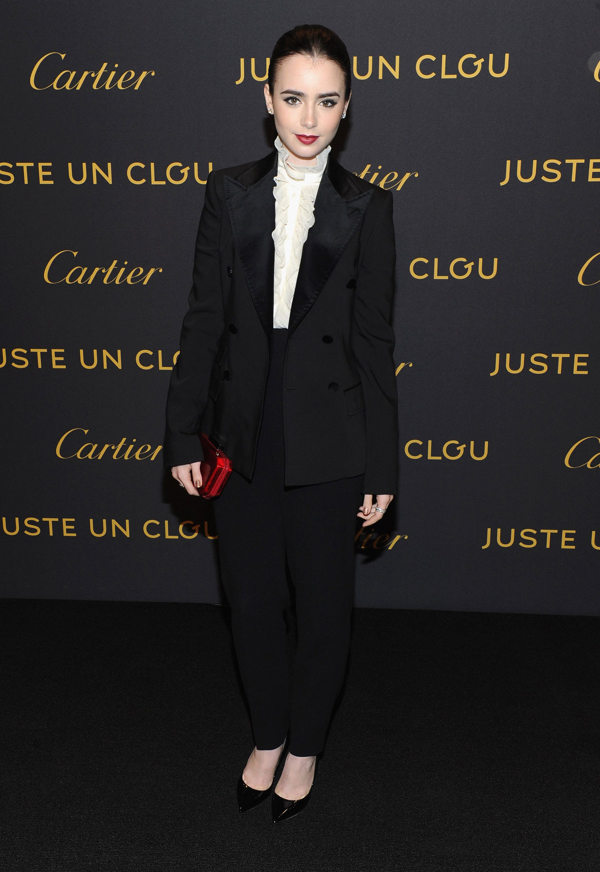 LILY COLLINS at Cartier’s New York City in the 70s Exhibition Preview ...