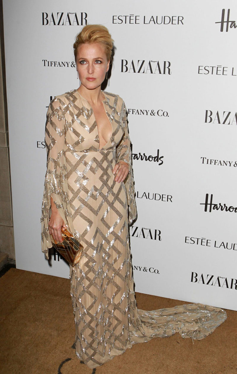 GILLIAN ANDERSON at 2012 Harper’s Bazaar Women of the Year Awards in ...