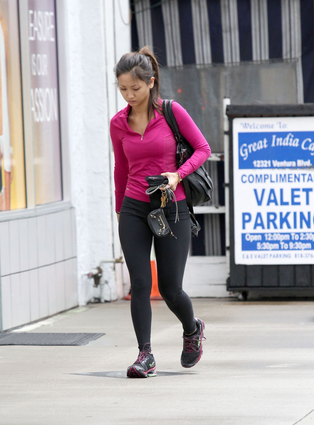 BRENDA SONG in Tights Heading to a Gym in Los Angeles – HawtCelebs