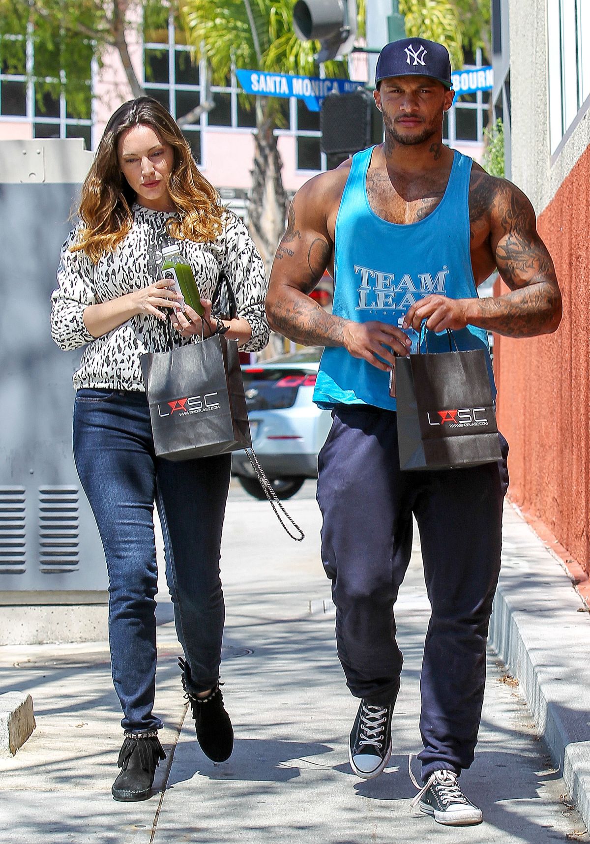 KELLY BROOK and David McIntosh Out and About in Los Angeles – HawtCelebs