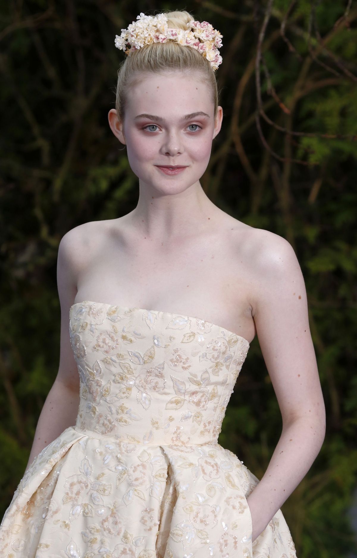 ELLE FANNING at Maleficent Costume and Props Private Reception – HawtCelebs
