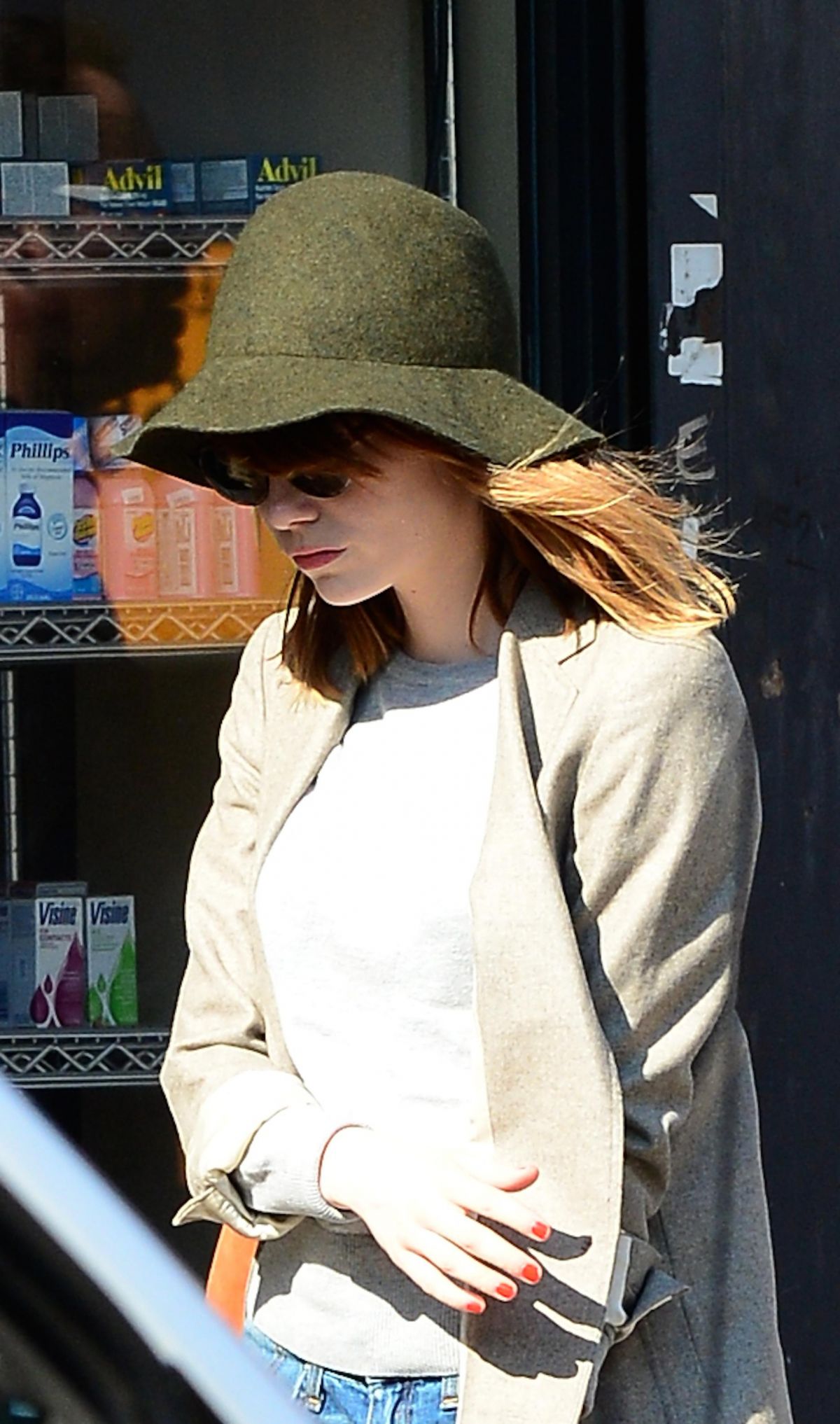 EMMA STONE in Denim Shorts Out and About in Soho – HawtCelebs