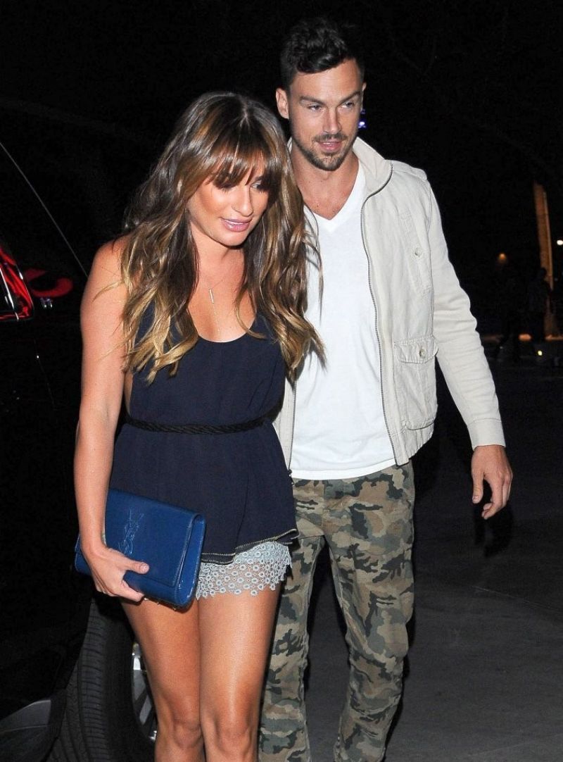 LEA MICHELE Arrives at Justin Timberlake Concert in Los Angeles ...