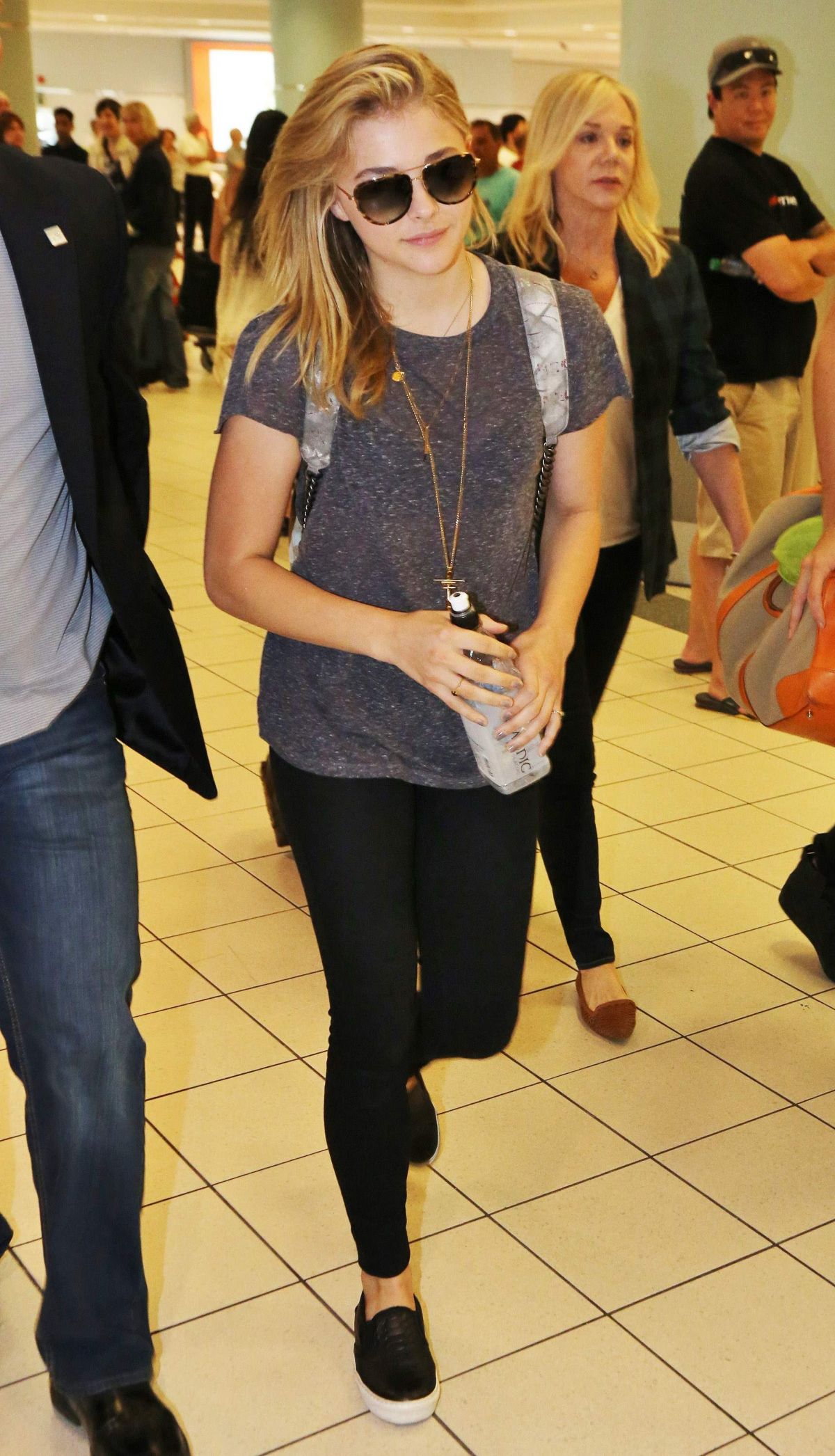 CHLOE MORETZ Arrives at Pearson International Airport in Toronto ...