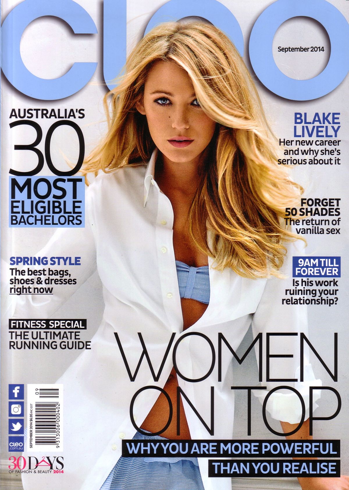 BLAKE LIVELY in Cleo Magazine, September 2014 Issue – HawtCelebs