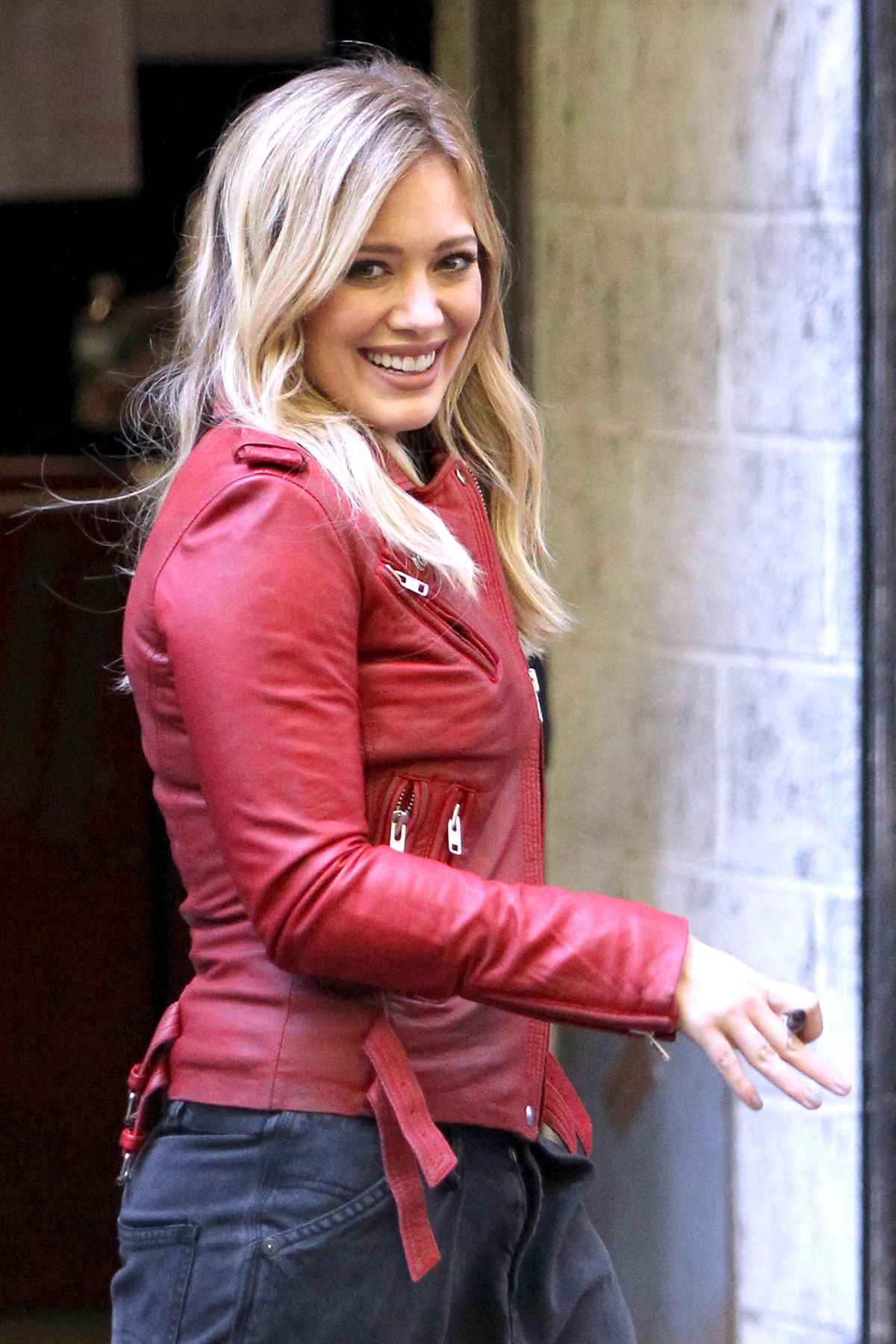 HILARY DUFF Arrives at Live! with Kelly and Michael in New York ...