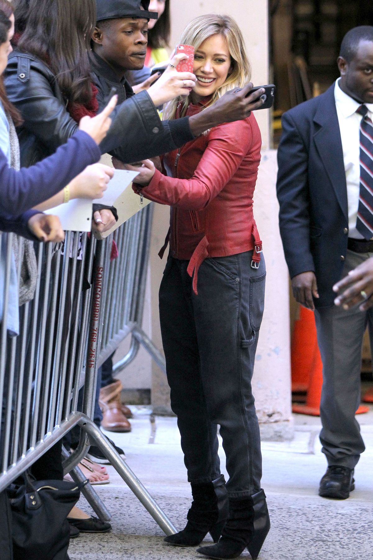 HILARY DUFF Arrives at Live! with Kelly and Michael in New York ...