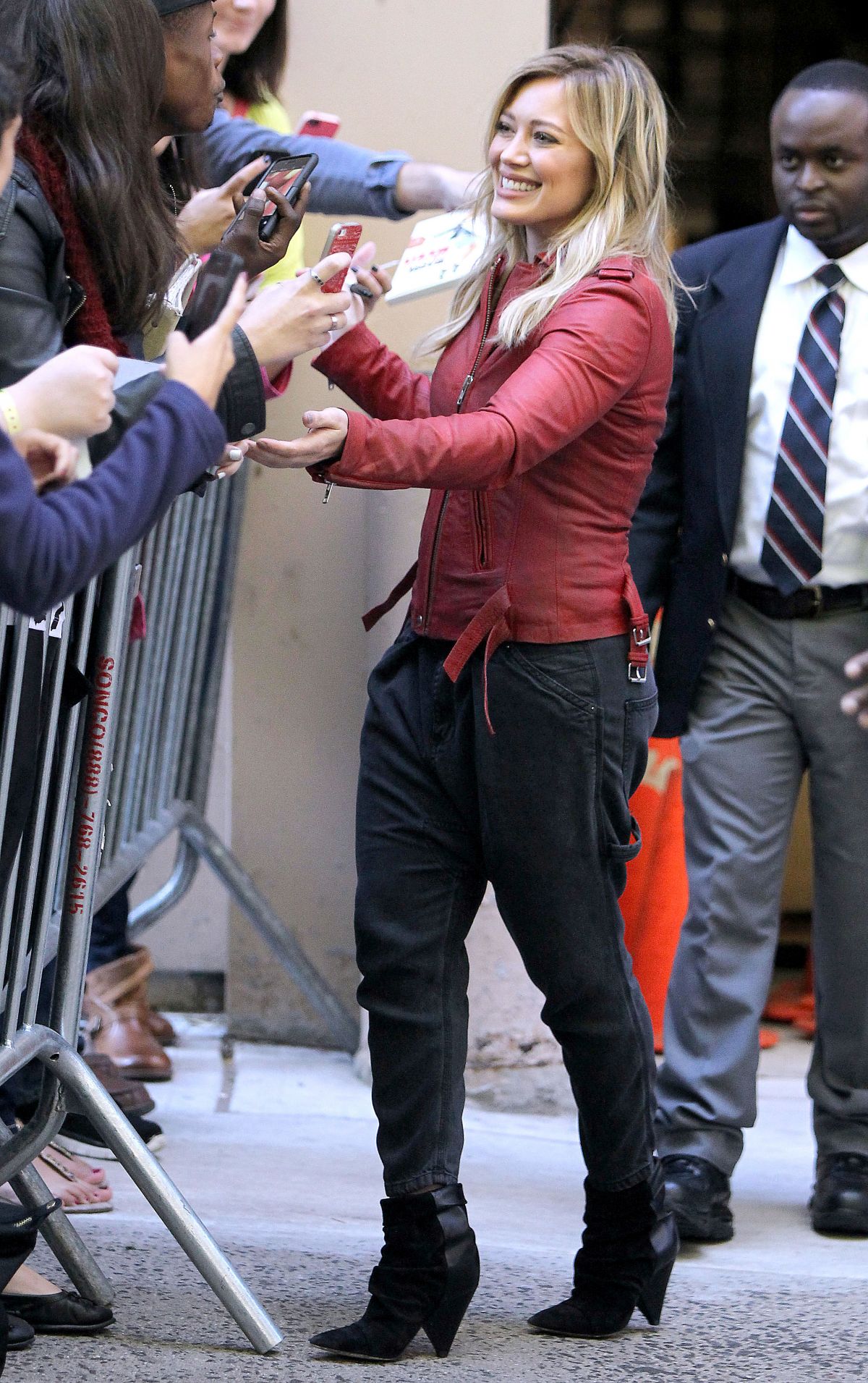 HILARY DUFF Arrives at Live! with Kelly and Michael in New York ...