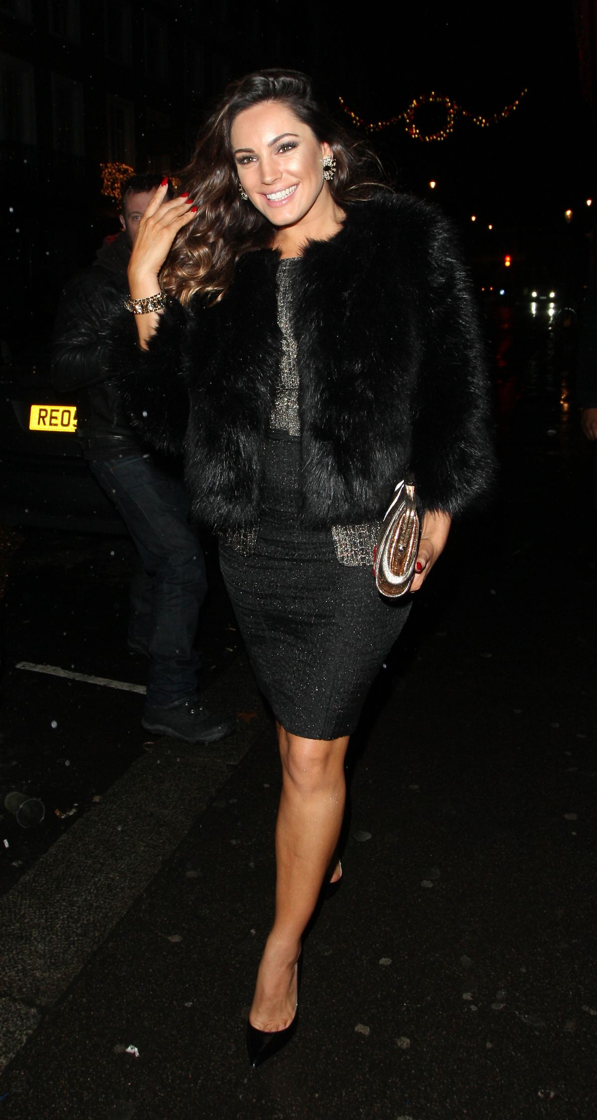 KELLY BROOK at Sunday Times Style Christmas Party in London – HawtCelebs