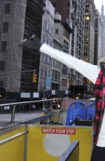 VICTORIA JUSTICE at American Eagle Outfitters #aeogetdownnyc Party Bus ...