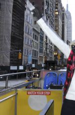 VICTORIA JUSTICE at American Eagle Outfitters #aeogetdownnyc Party Bus ...
