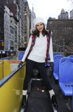 VICTORIA JUSTICE at American Eagle Outfitters #aeogetdownnyc Party Bus ...