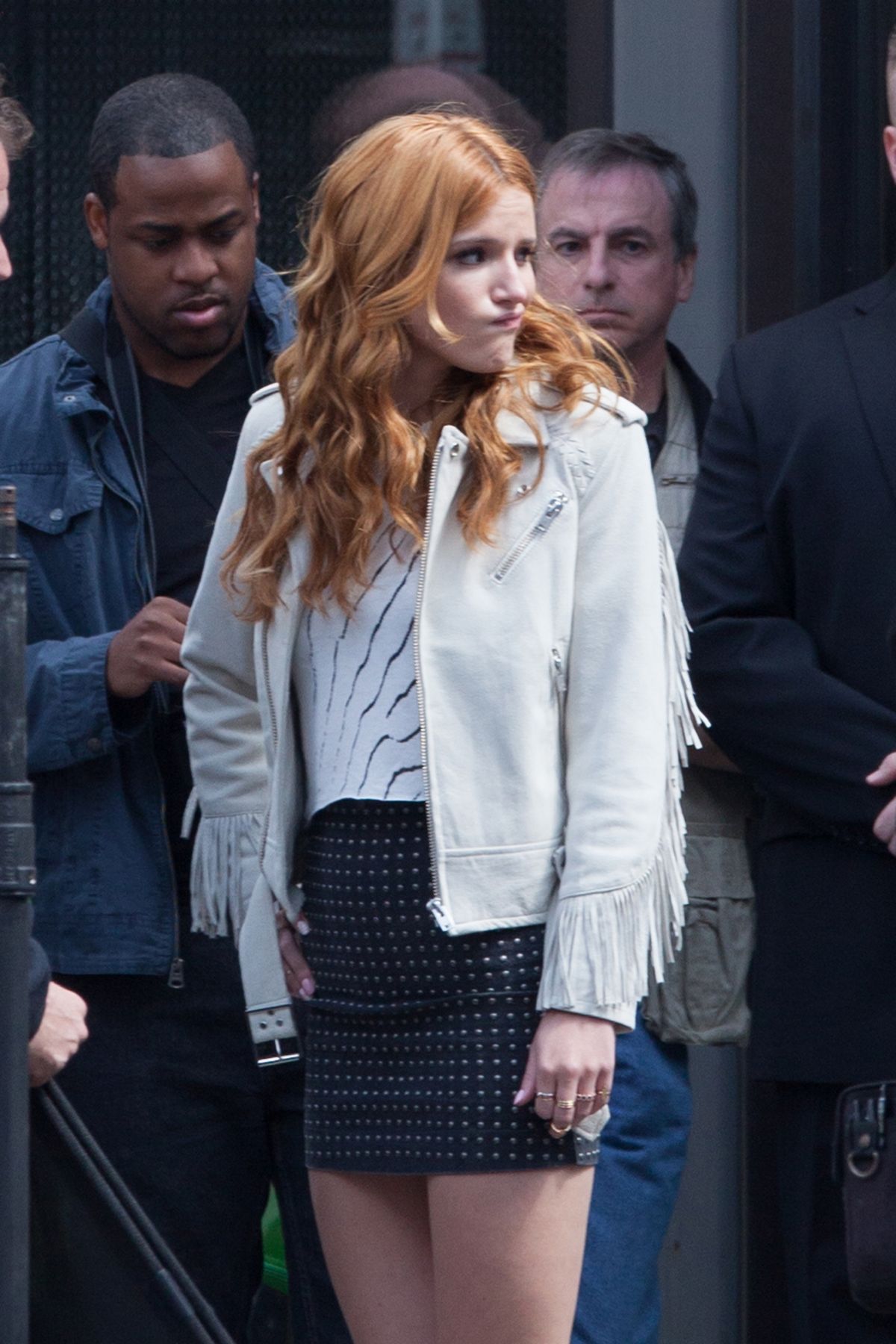 BELLA THORNE on the Set of Alvin and Chipminks: Road Trip in Georgia ...