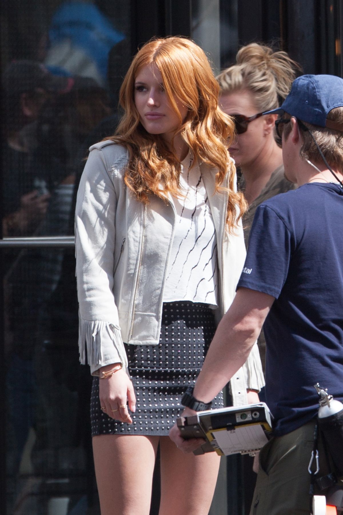 BELLA THORNE on the Set of Alvin and Chipminks: Road Trip in Georgia ...