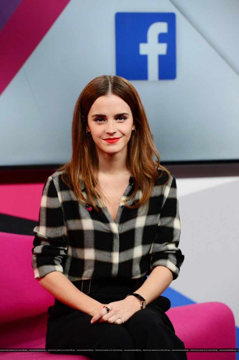 EMMA WATSON at Heforshe Facebook Q&A in London – HawtCelebs