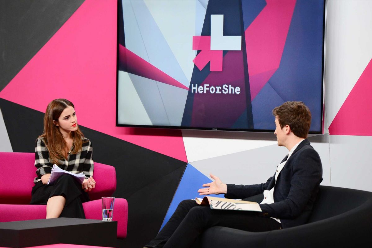 EMMA WATSON at Heforshe Facebook Q&A in London – HawtCelebs