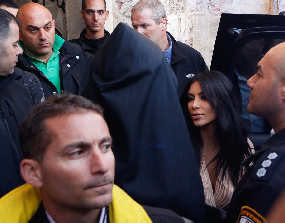 KIM KARDASHIAN at St. James Cathedral in Jerusalem – HawtCelebs