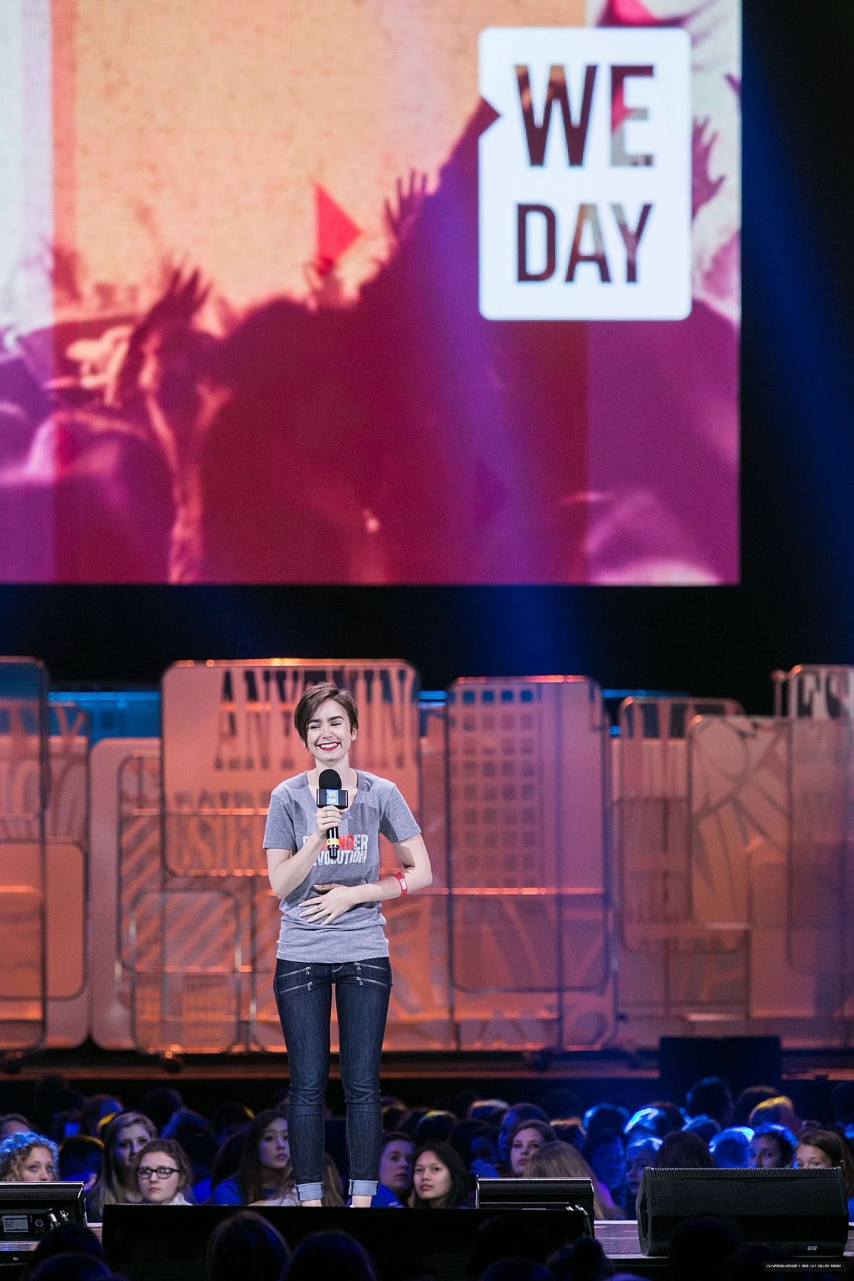 LILY COLLINS at We Day Event in Seattle – HawtCelebs