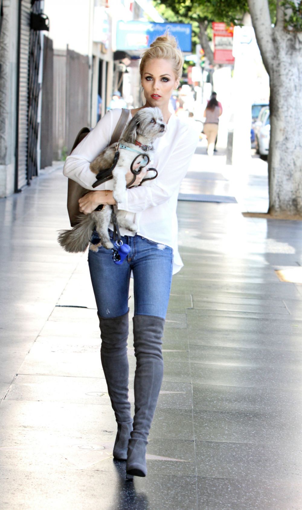 LAURA VANDERVOORT Walks Her Dog Out in Los Angeles 05/11/2015 – HawtCelebs
