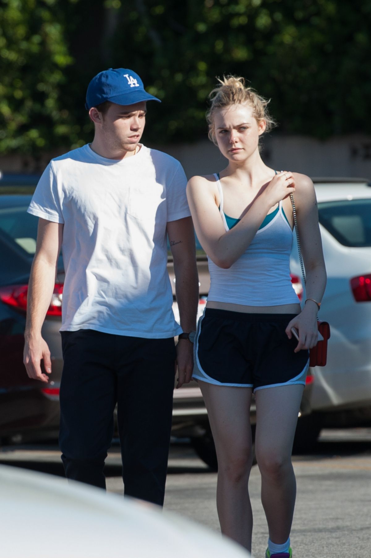 ELLE FANNING and Zalman Band Out and About in Los Angeles 07/23/2015 ...