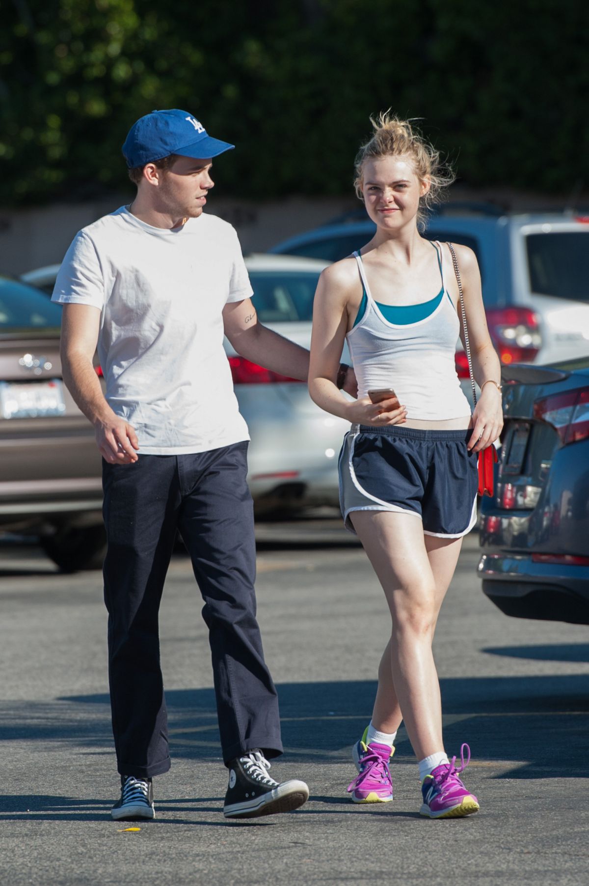 ELLE FANNING and Zalman Band Out and About in Los Angeles 07/23/2015 ...