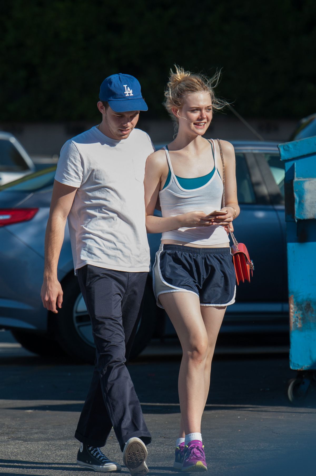 ELLE FANNING and Zalman Band Out and About in Los Angeles 07/23/2015 ...