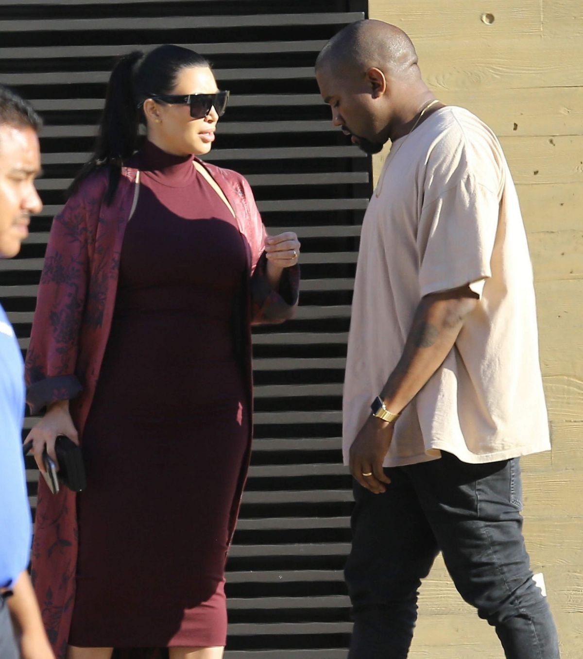KIM KARDASHIAN and Kanye West at Nobu Restaurant in Malibu 07/11/2015 ...