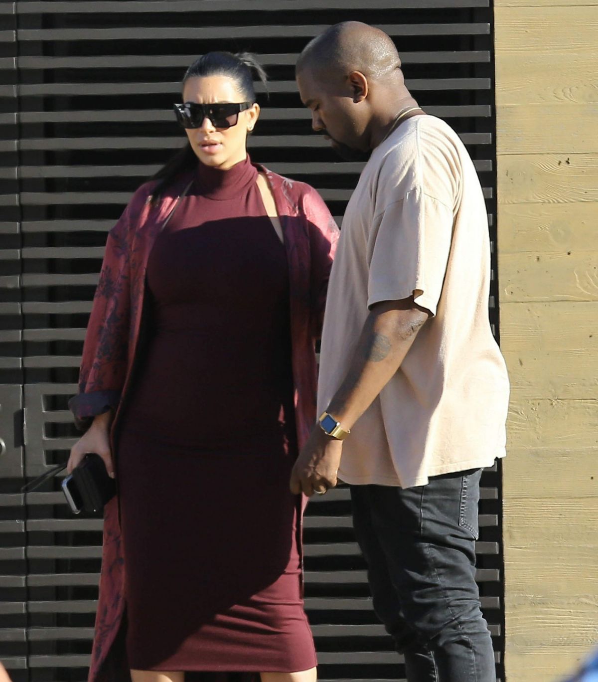 KIM KARDASHIAN and Kanye West at Nobu Restaurant in Malibu 07/11/2015 ...