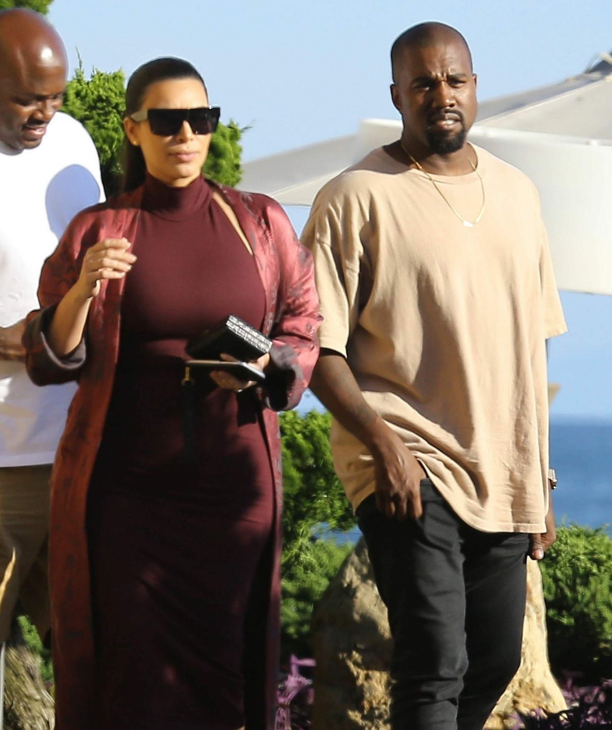 KIM KARDASHIAN and Kanye West at Nobu Restaurant in Malibu 07/11/2015 ...