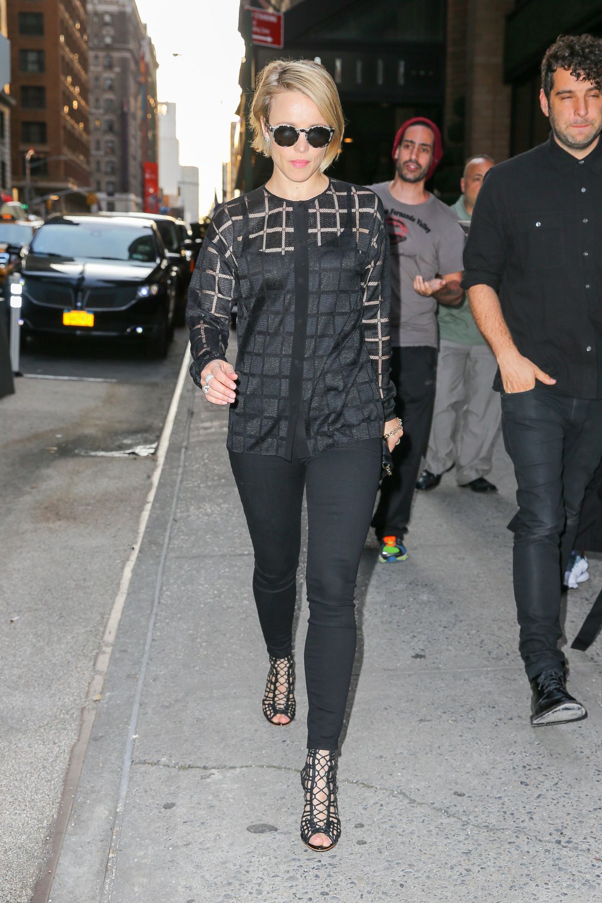 RACHEL MCADAMS Heading to Hamilton Broadway Play in New York 07/24/2015 ...