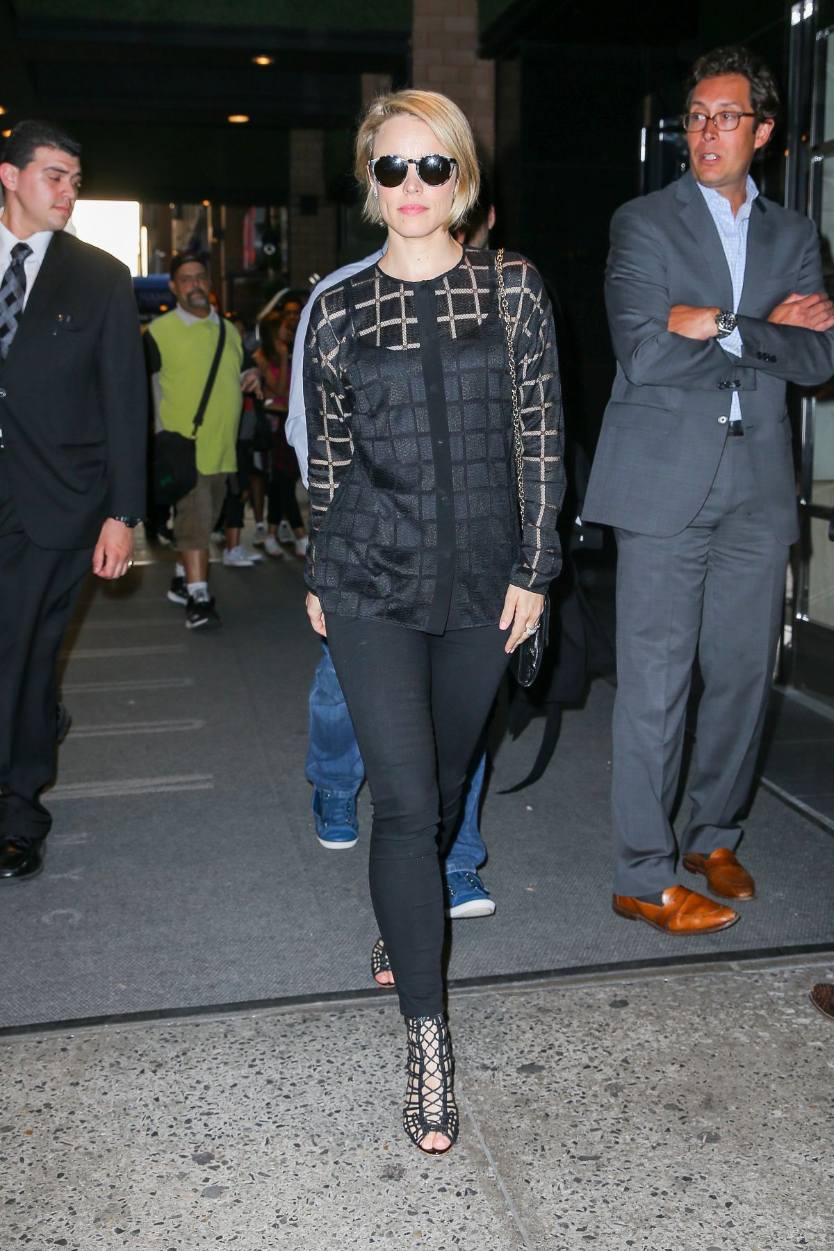 RACHEL MCADAMS Heading to Hamilton Broadway Play in New York 07/24/2015 ...