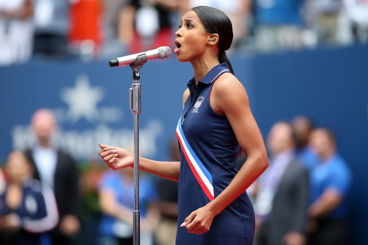 CIARA Performing God Bless America at US Open Women’s Singles Final ...