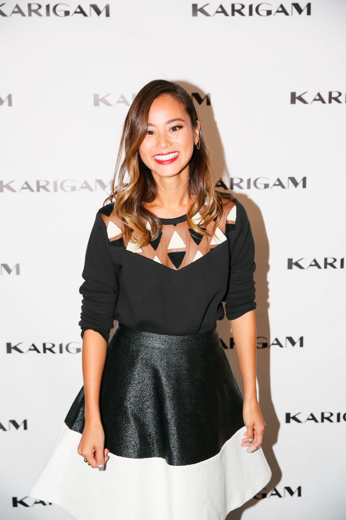 JAMIE CHUNG at Karigam Fashion Show in New York 09/11/2015 – HawtCelebs