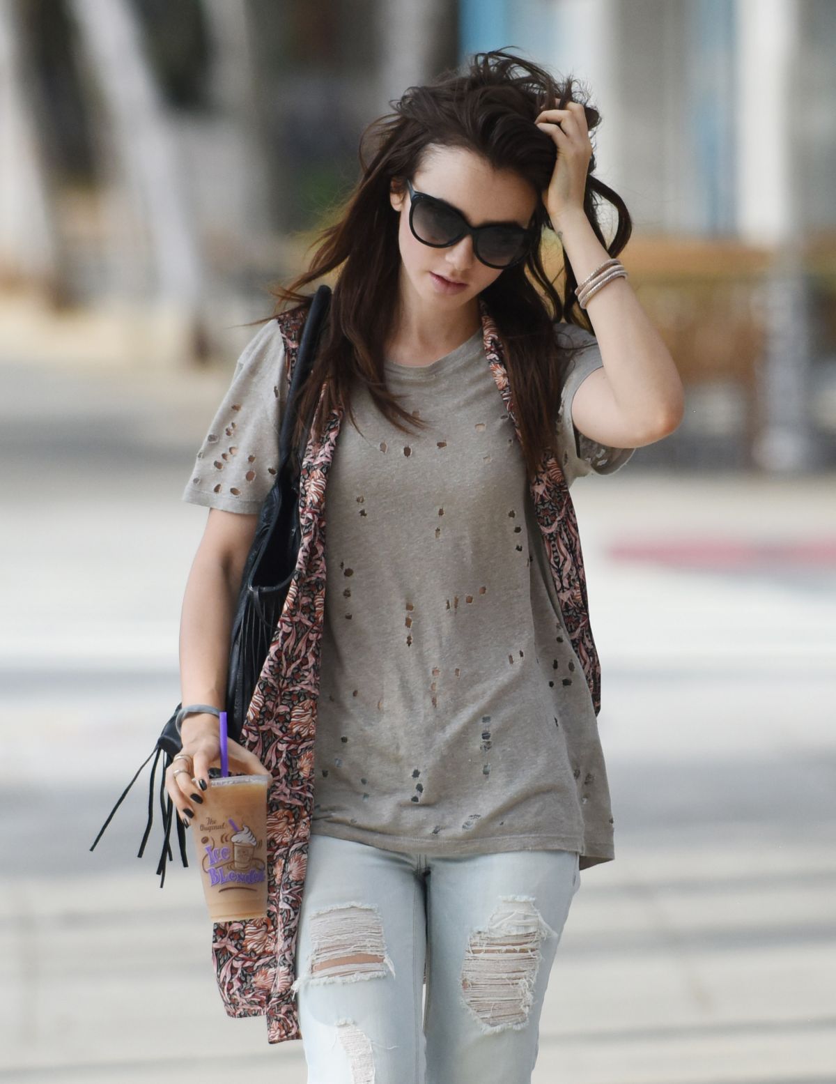 LILY COLLINS Out and About in West Hollywood 09/14/2015 – HawtCelebs