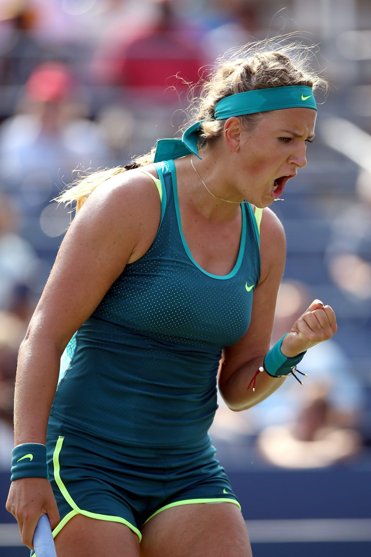 VICTORIA AZARENKA at 1st Round of US Open in New York 08/31/2015 ...