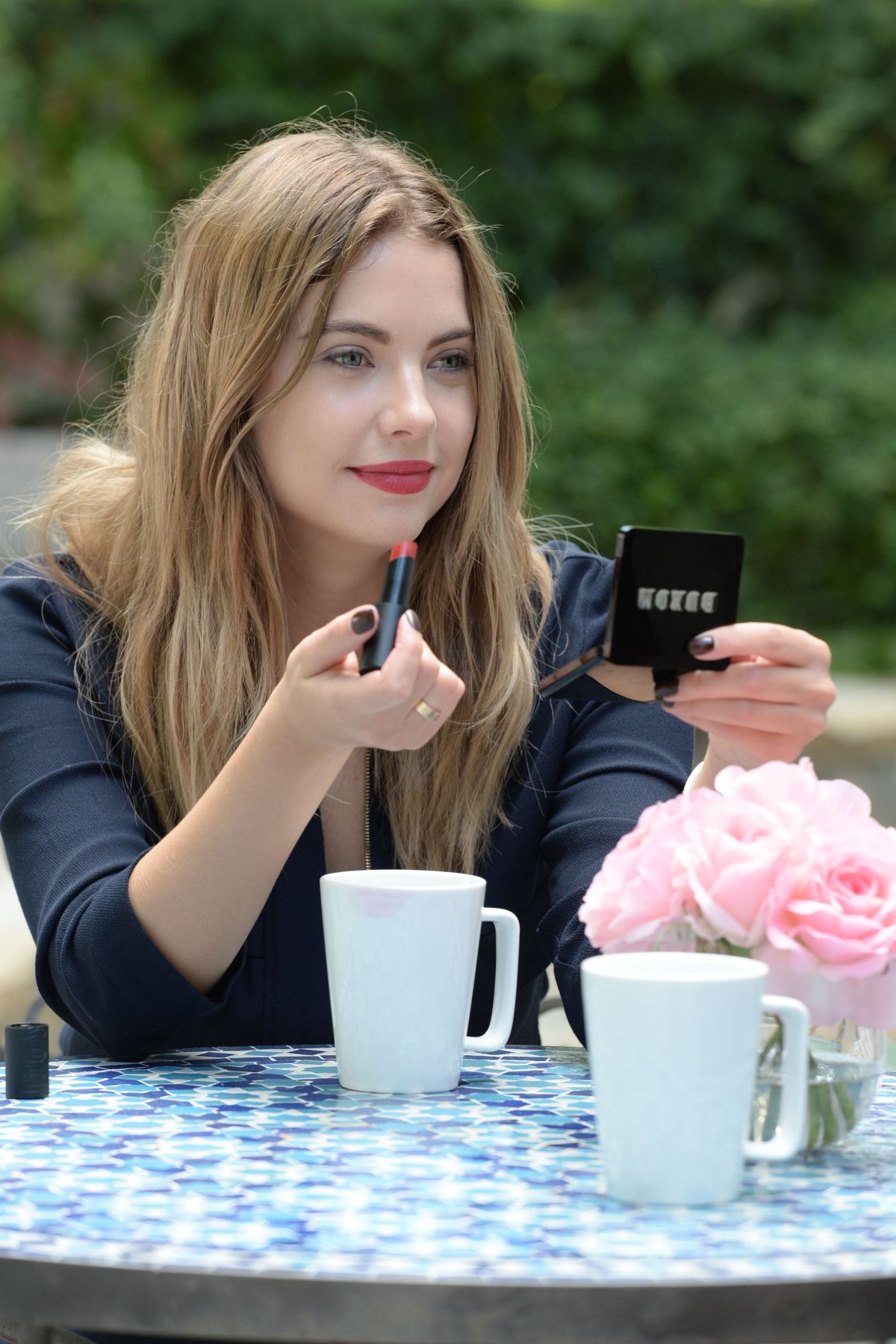 ASHLEY BENSON at Buxom Bold Gel Lipstick Photoshoot in Los Angeles 11 ...