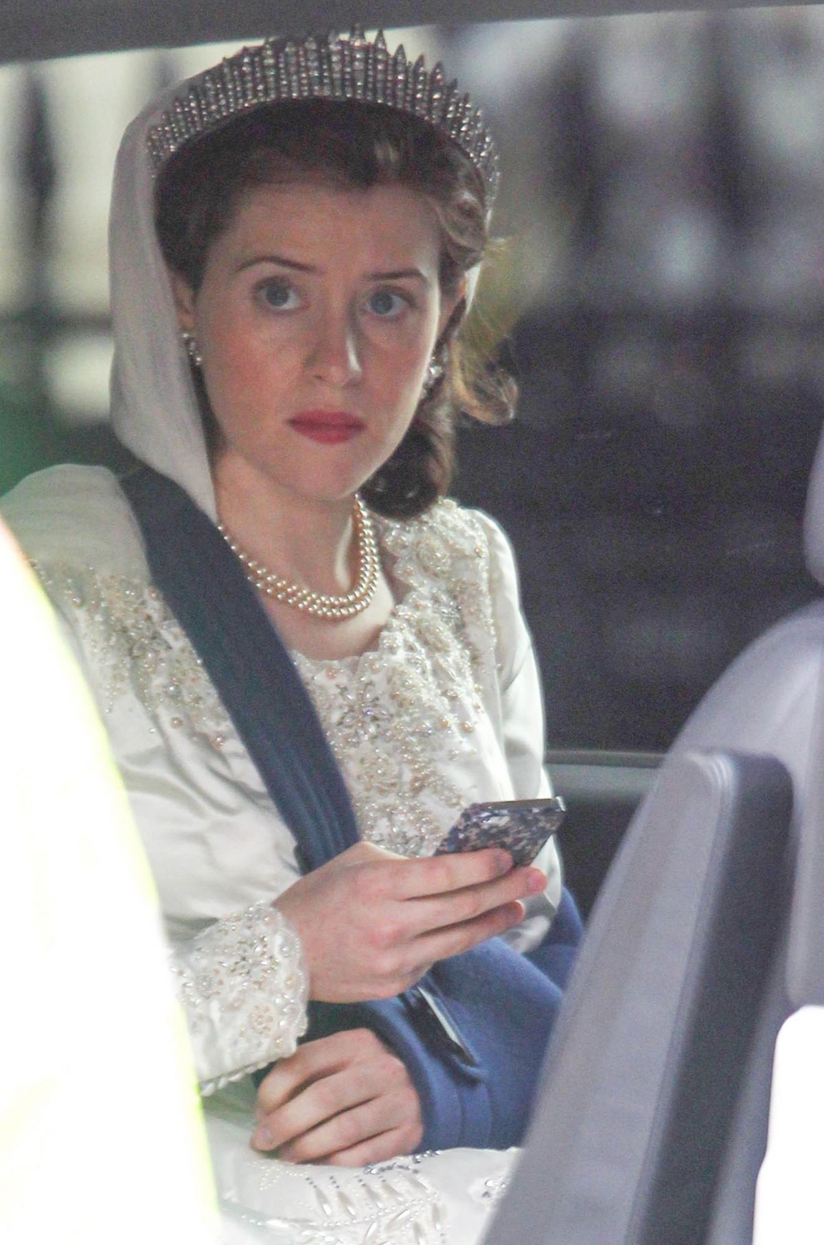 CLAIRE FOY Has Been Injured on the Set of The Crown in England 11/15 ...