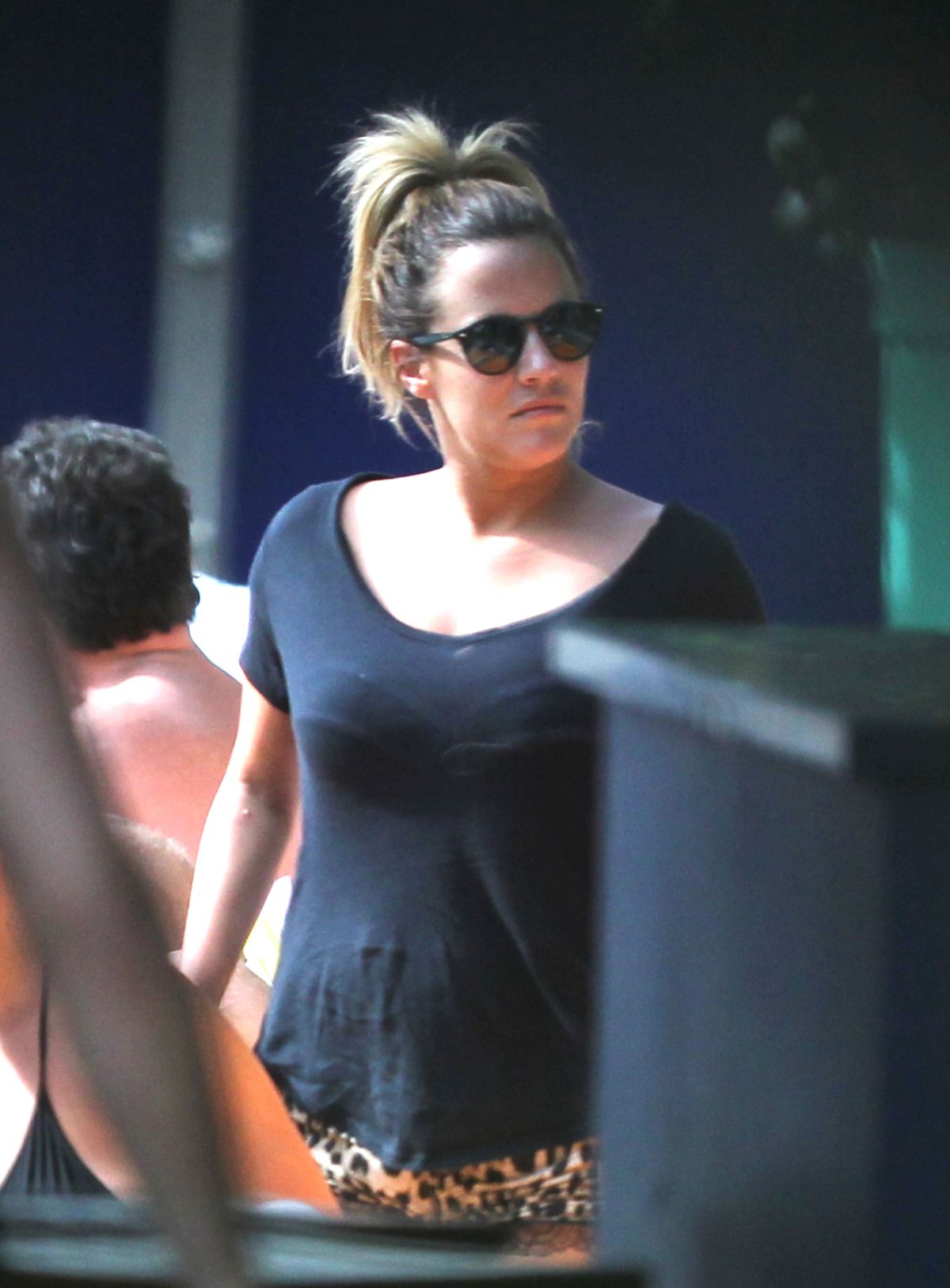 CAROLINE FLACK Relaxing at a Pool in Miami 01/04/2016 – HawtCelebs
