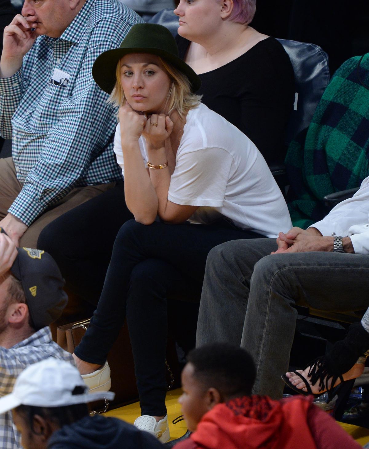 KALEY CUOCO at Houston Rockets vs LA Lakers Game in Los Angeles 01/17 ...
