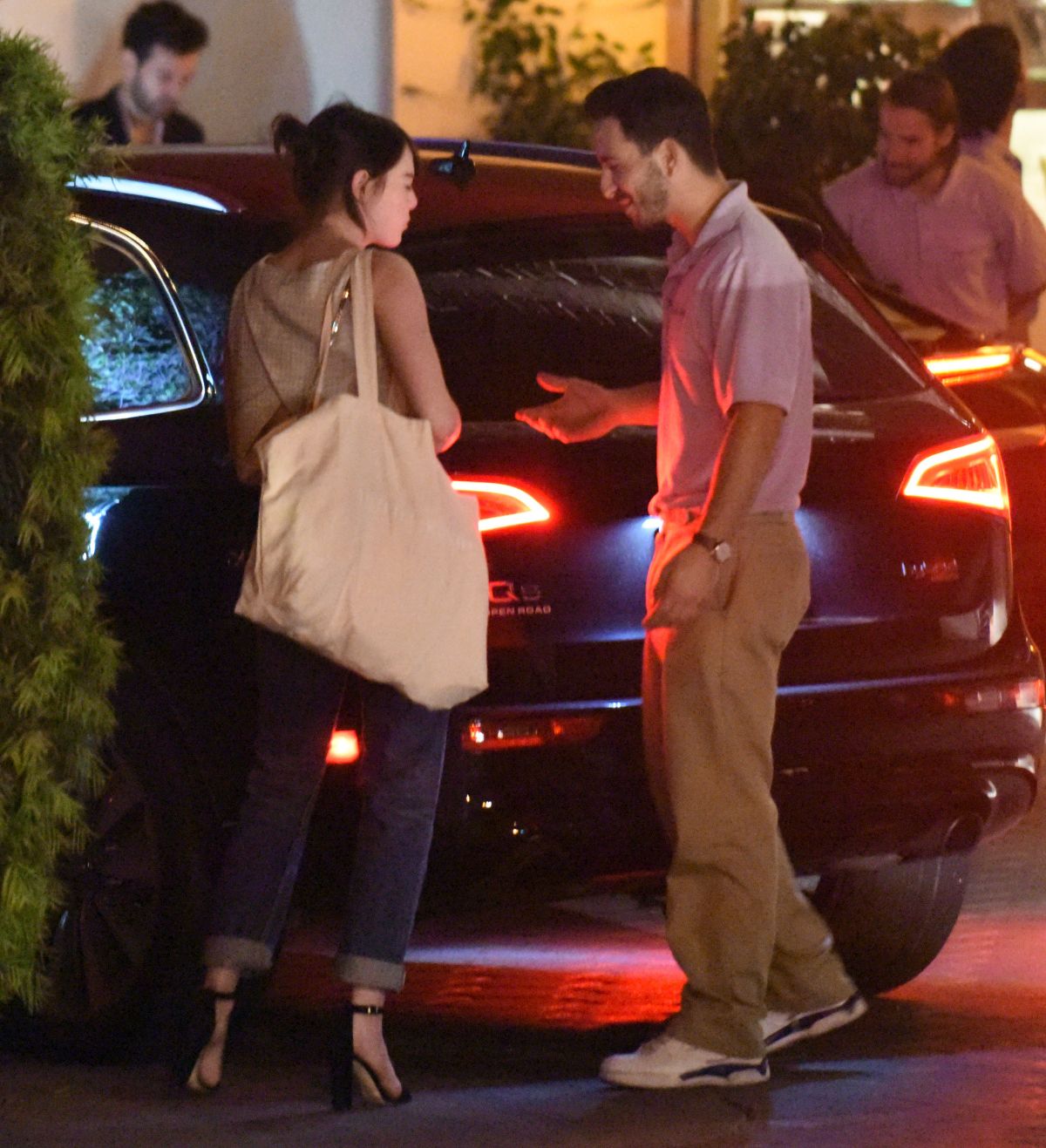 EMMA STONE Outside Sunset Towers Hotel in Los Angeles 02/26/2016 ...