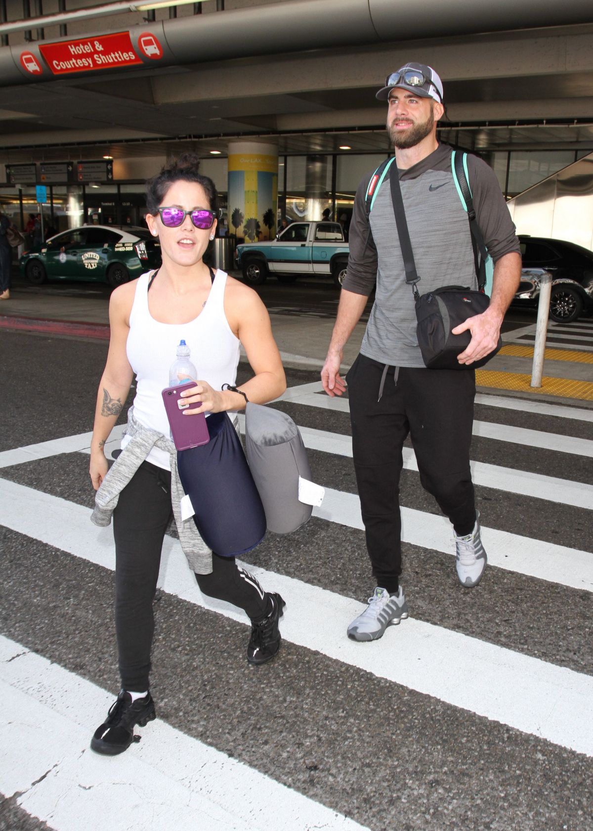 JENELLE EVANS at LAX Airport in Los Angeles 02/22/2016 – HawtCelebs