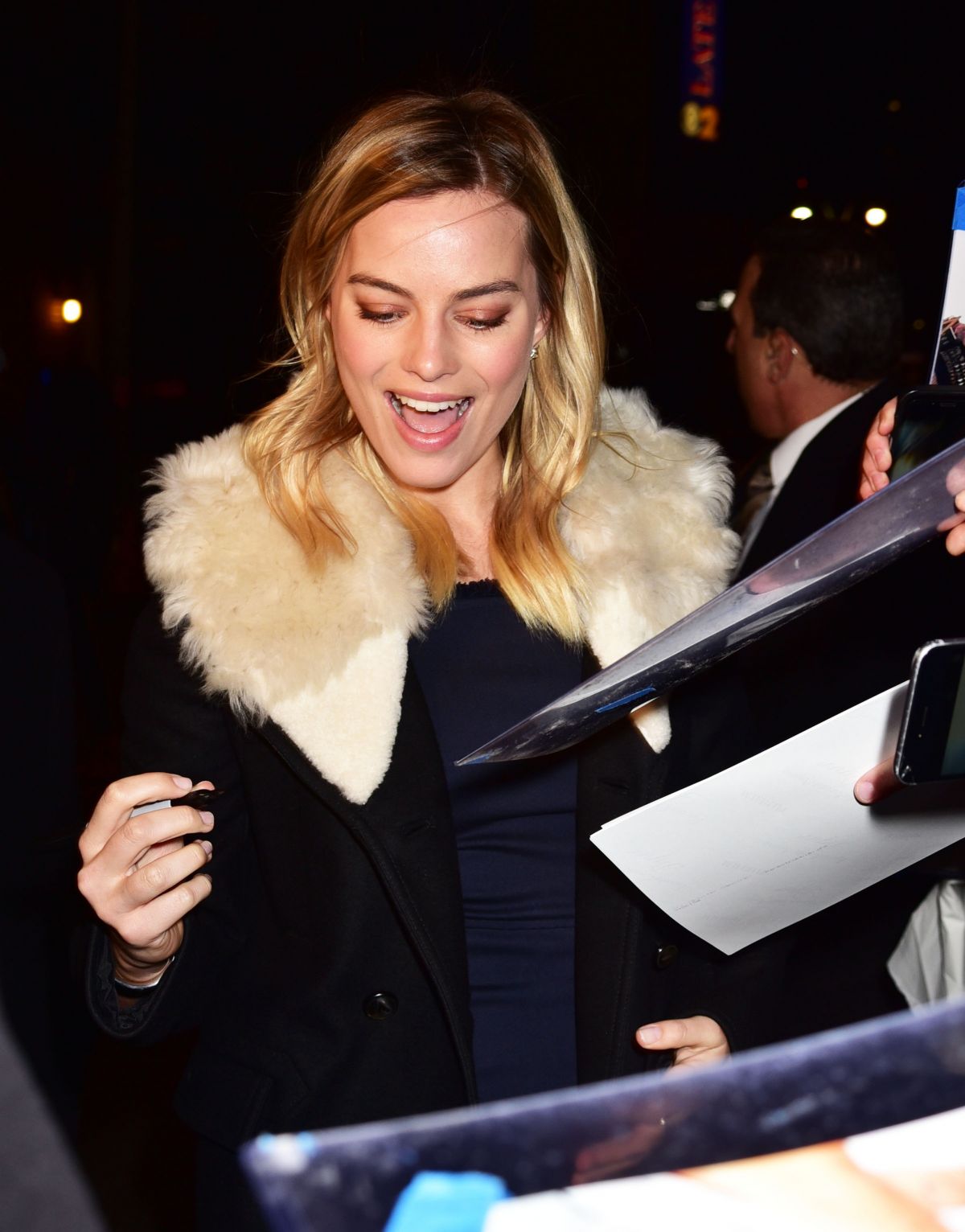 MARGOT ROBBIE Arrives at Late Night with Stephen Colbert in New York 02 ...
