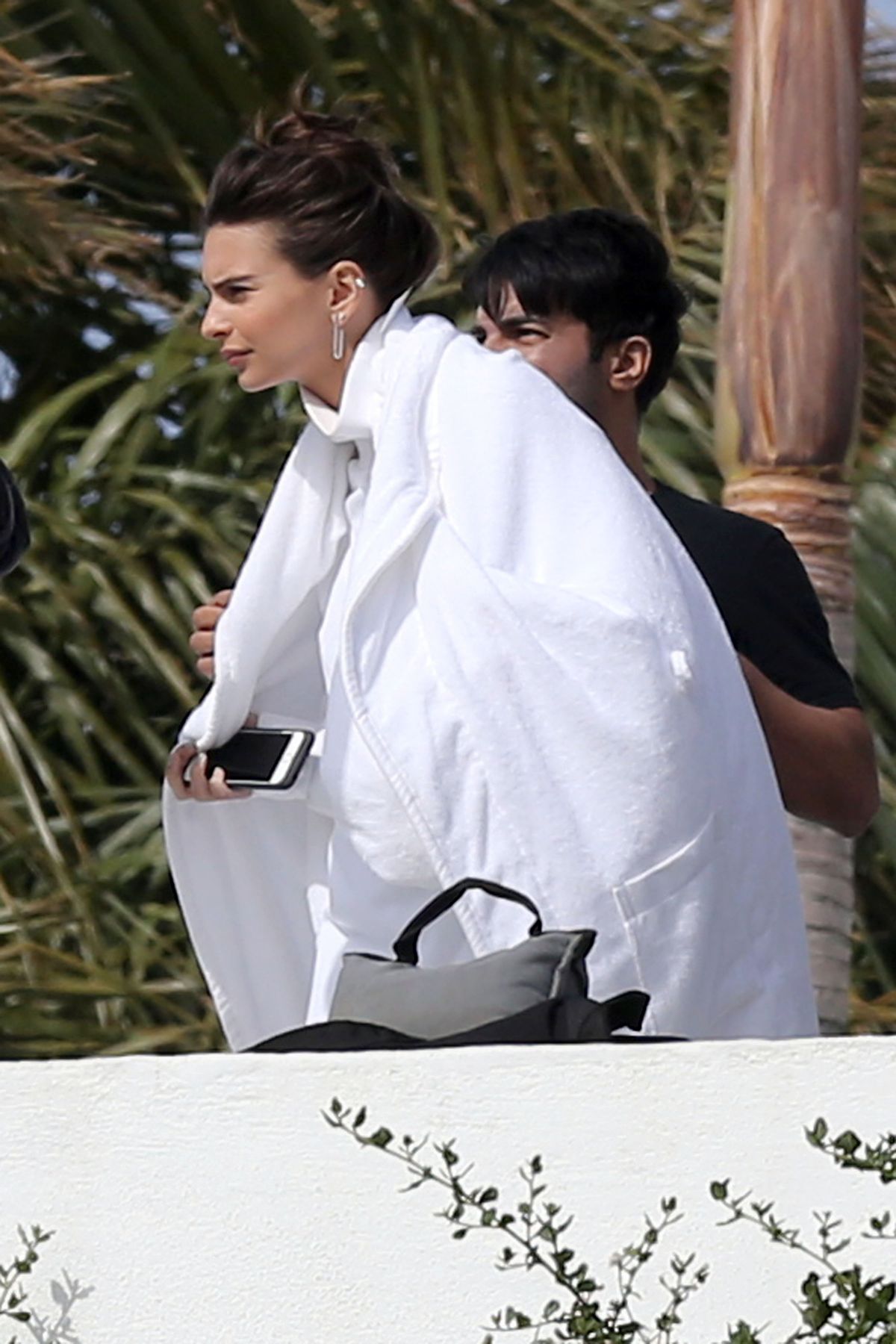 EMILY RATAJKOWSKI on the Set of a Photoshoot in Malibu 03/29/2016 ...