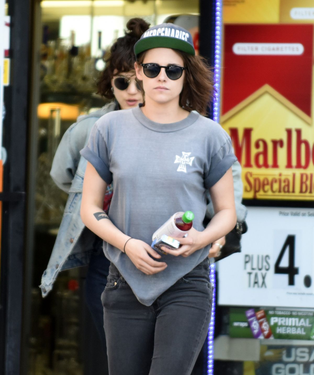KRISTEN STEWART Leaves Cafe Gratitude with French Singer/actress Soko ...