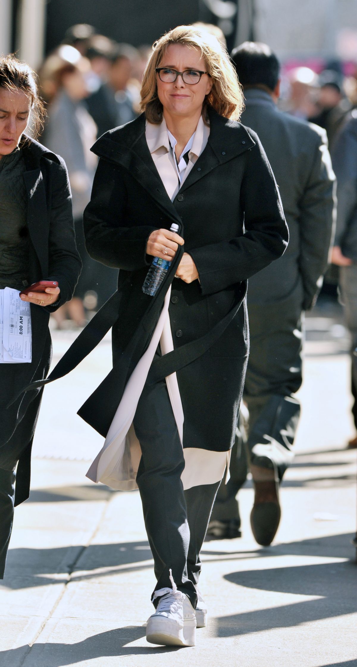 TEA LEONI on the Set of ‘Madam Secretary’ in New York 03/30/2016 ...