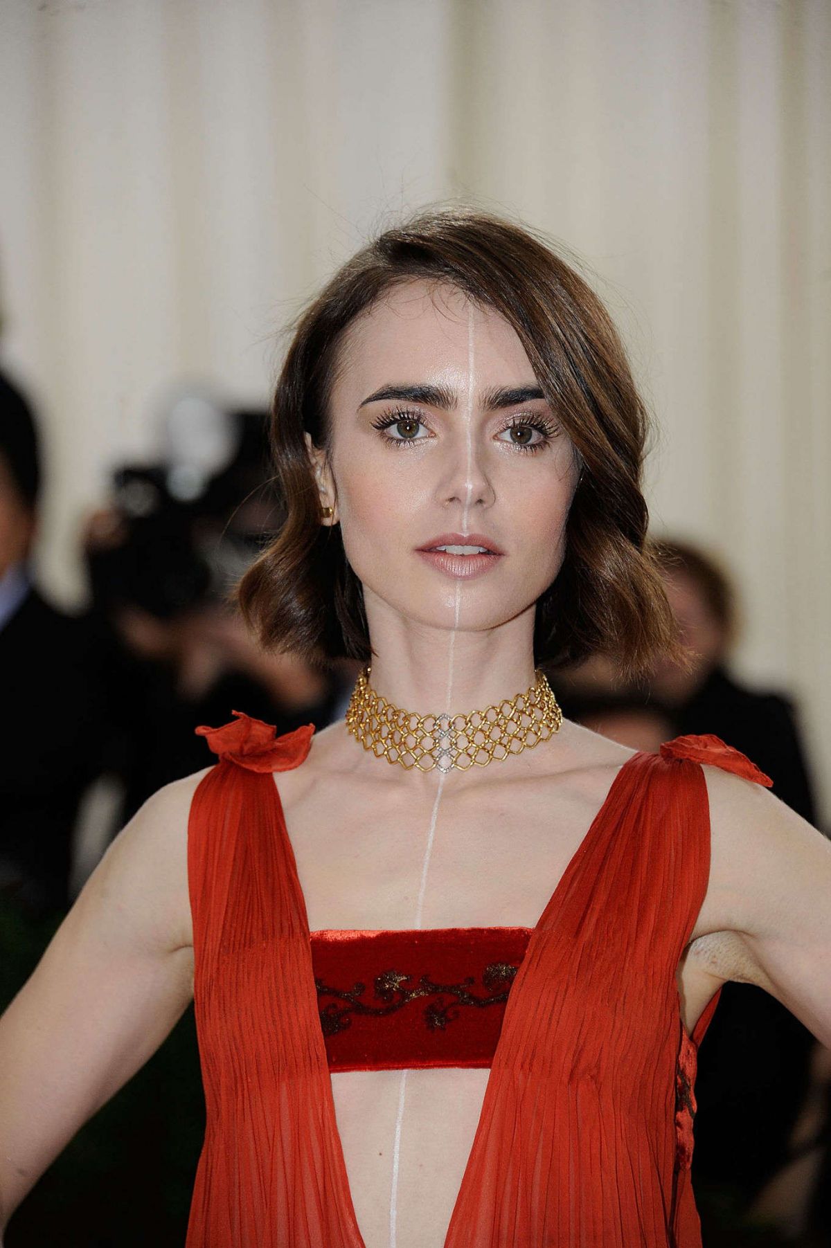 LILY COLLINS at Costume Institute Gala 2016 in New York 05/02/2016 ...