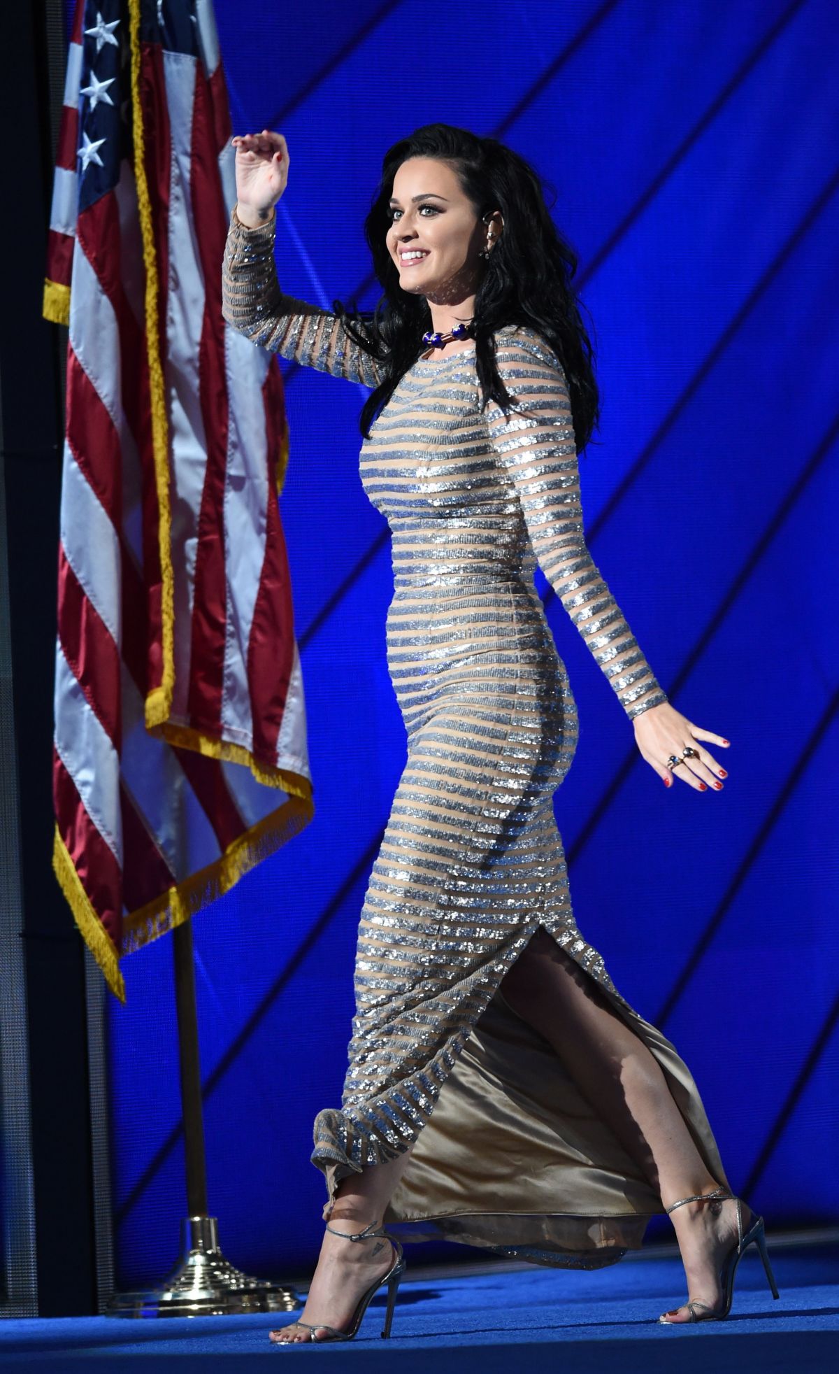 KATY PERRY Performs at Democratic National Convention in Philadelphia ...