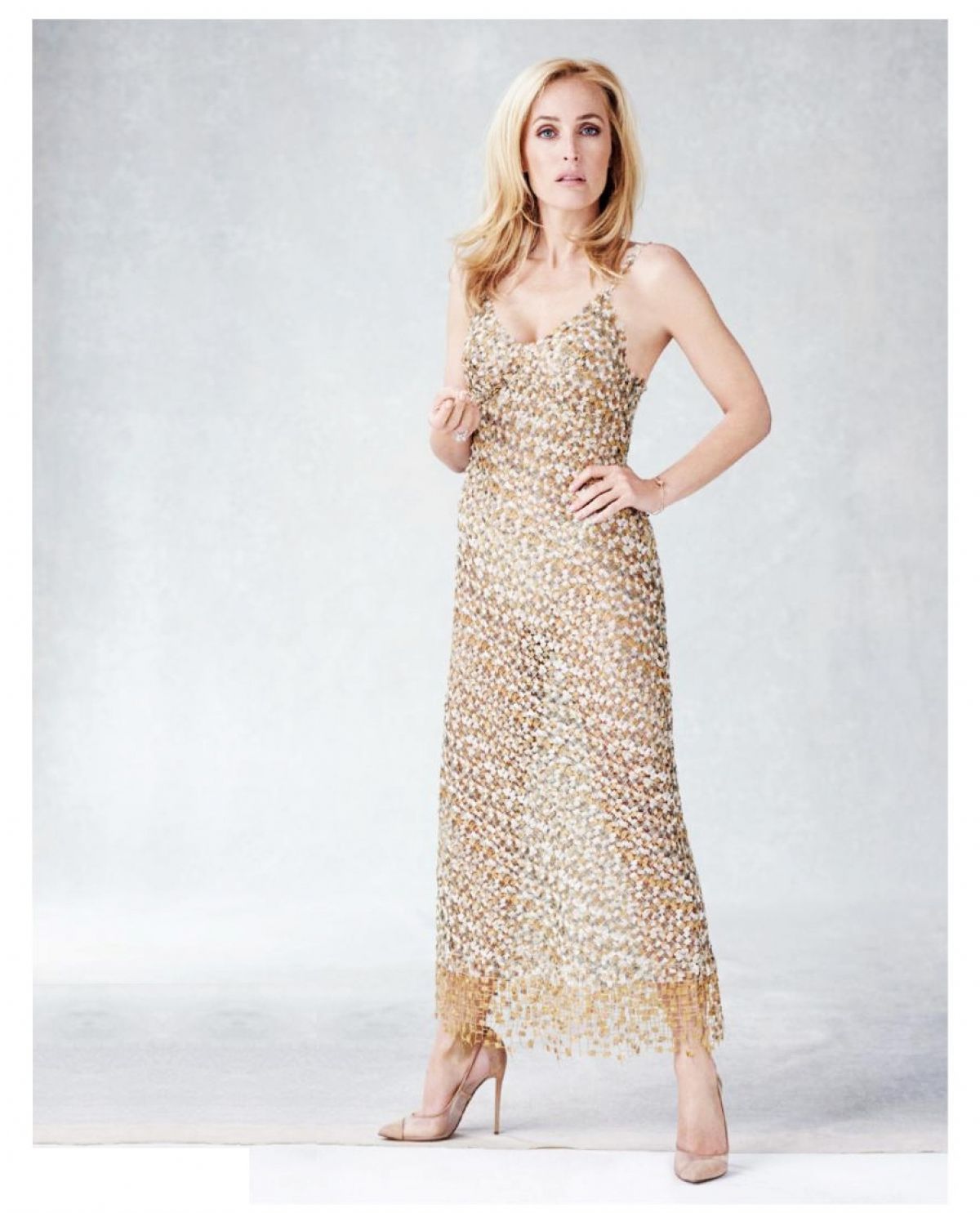GILLIAN ANDERSON in Harper’s Bazaar Magazine, UK October 2016 Issue ...
