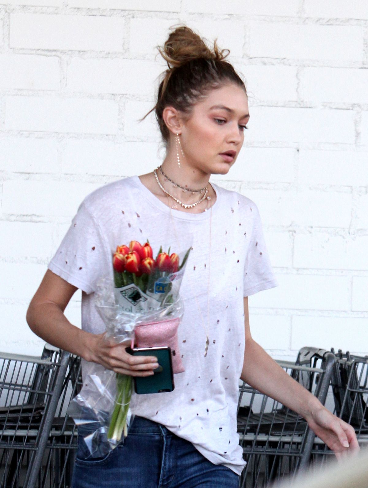 GIGI HADID Out Shopping at Bristol Farms in Beverly Hills 10/22/2016 ...