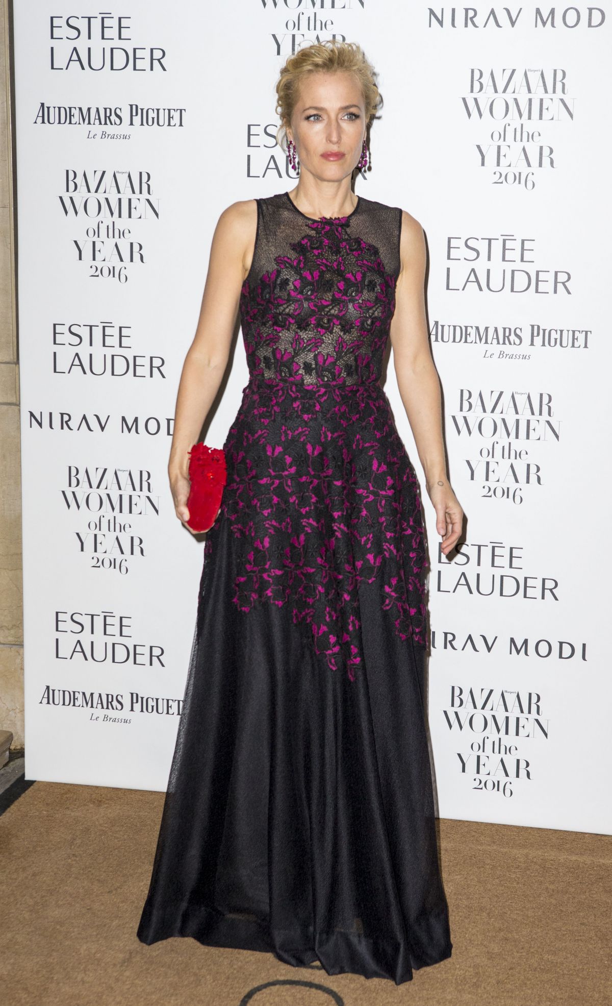 GILLIAN ANDERSON at Harper’s Bazaar Women of the Year Awards in London ...